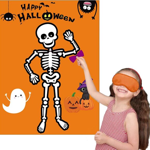 Other | Halloween Games For Kids Pin The Bow Tie On The Mr Bones ...